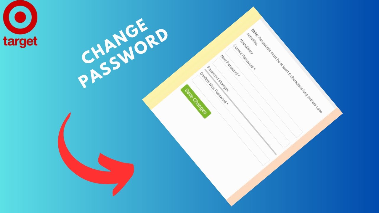 How to change password on target app - YouTube