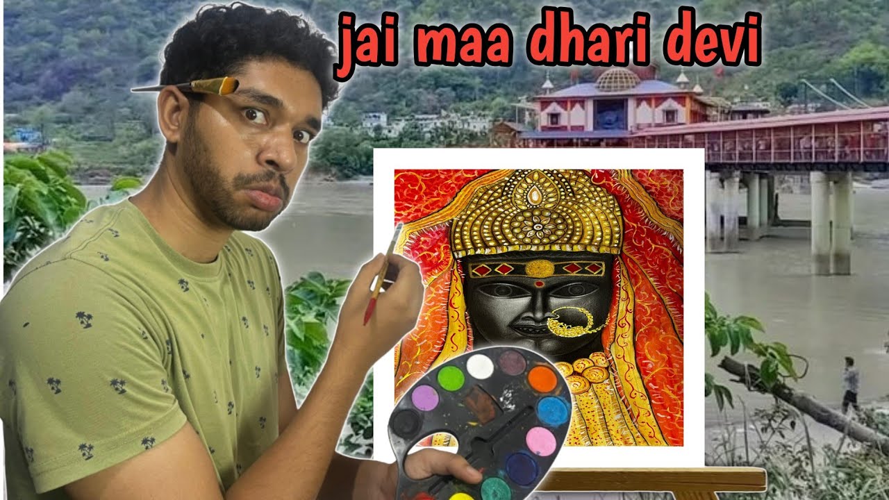 Maa dhari devi drawing || dev bhumi (Uttarakhand) ki raksha kane wali ...