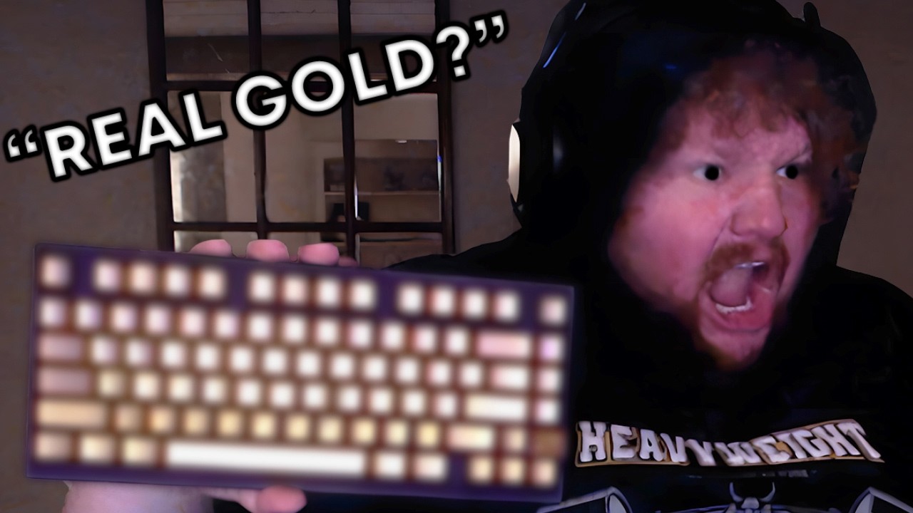 I built CaseOh a keyboard made of REAL GOLD... - YouTube
