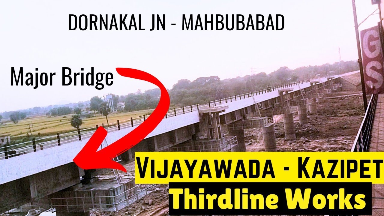 Dornakal Jn - Mahbubabad Third Line Works || డోర్నకల్ విజయవాడ మూడవ ...