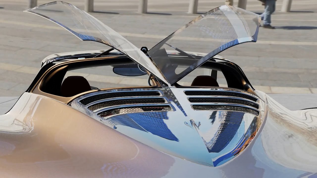 C8 ZR1 Twin Turbo Intercooled Wide Body ZORA Gull Wing Engine Display ...