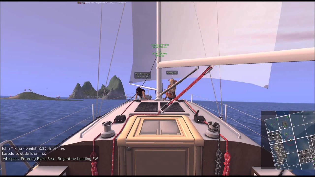 Sailing in Second Life (Part 3) - YouTube