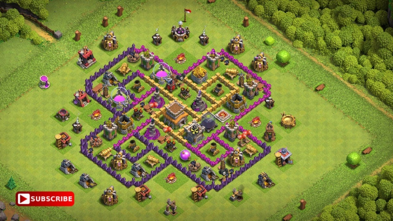 Base TH 8 terkuat di tahun 2021 || pertahanan auto win - YouTube