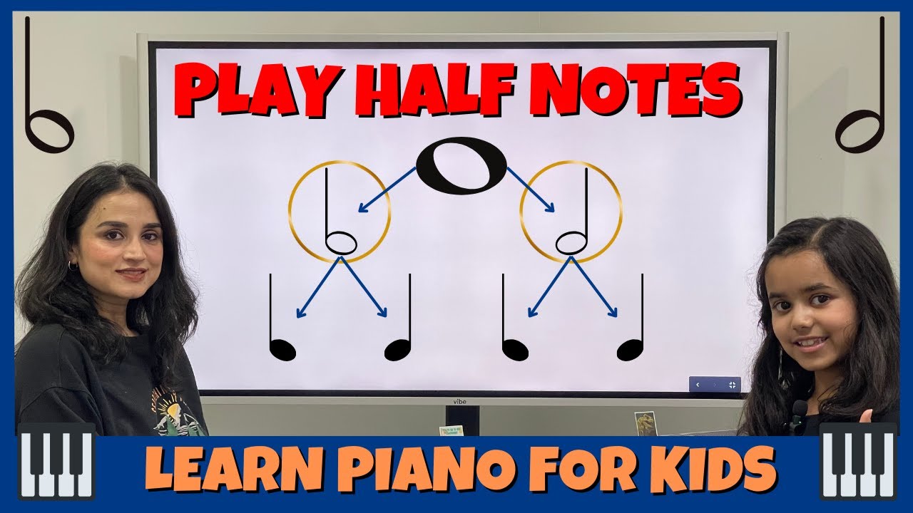 How to Play a Half Note?: Learn Piano For Kids - YouTube