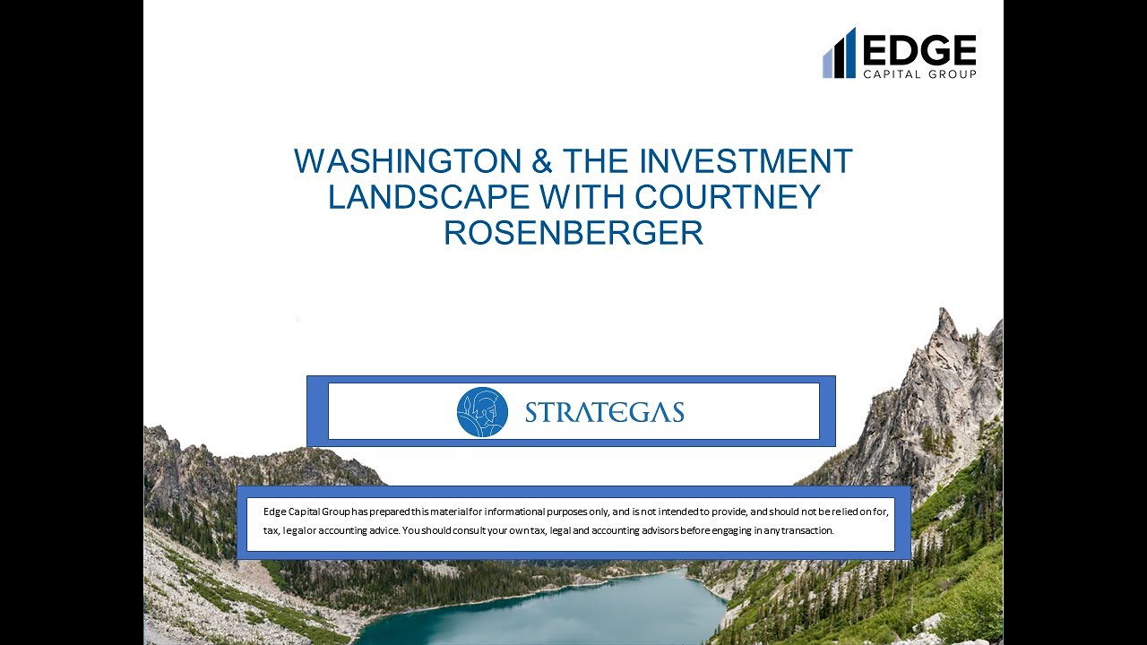WASHINGTON & THE INVESTMENT LANDSCAPE WITH COURTNEY ROSENBERGER - YouTube