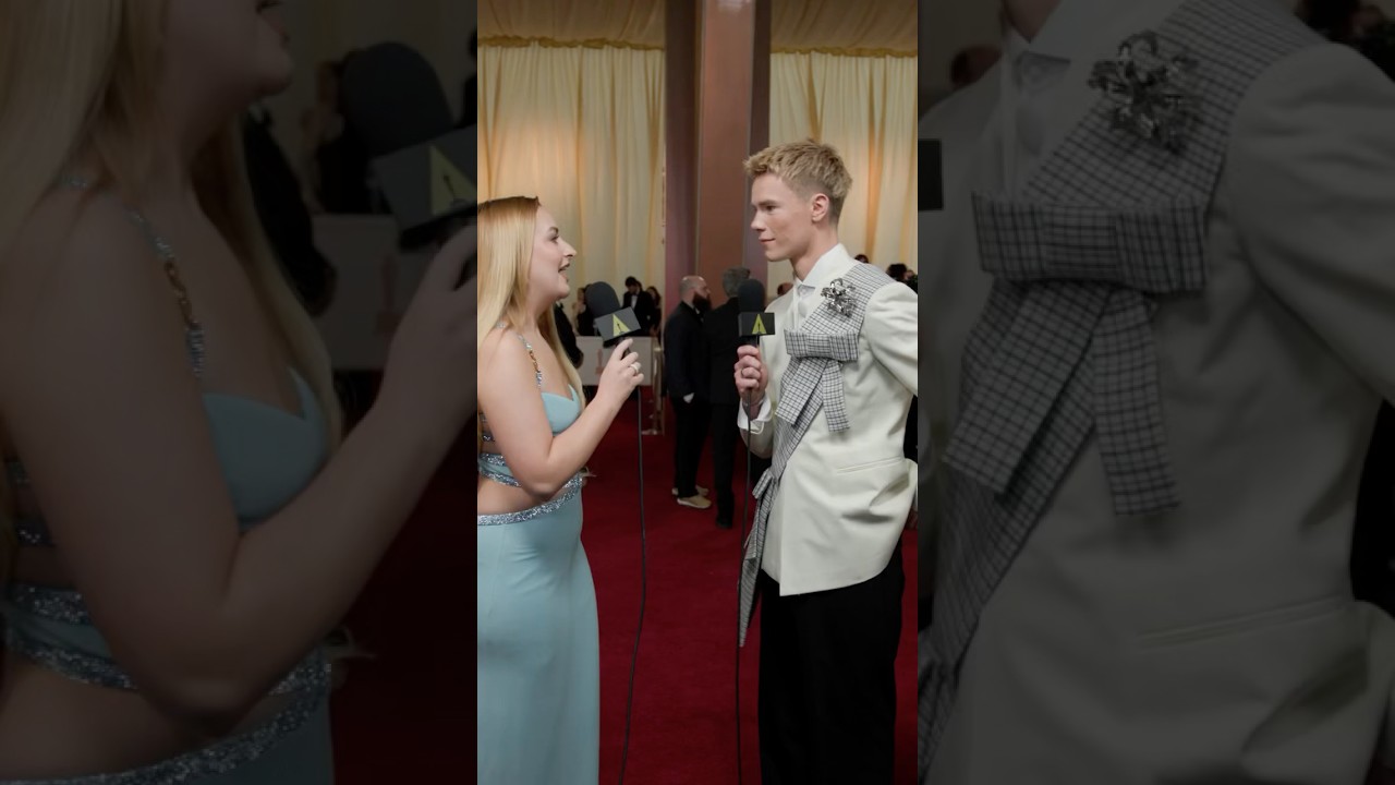 Edvin Ryding interview with Amelia Goldman at the #Oscars red carpet ️ ...