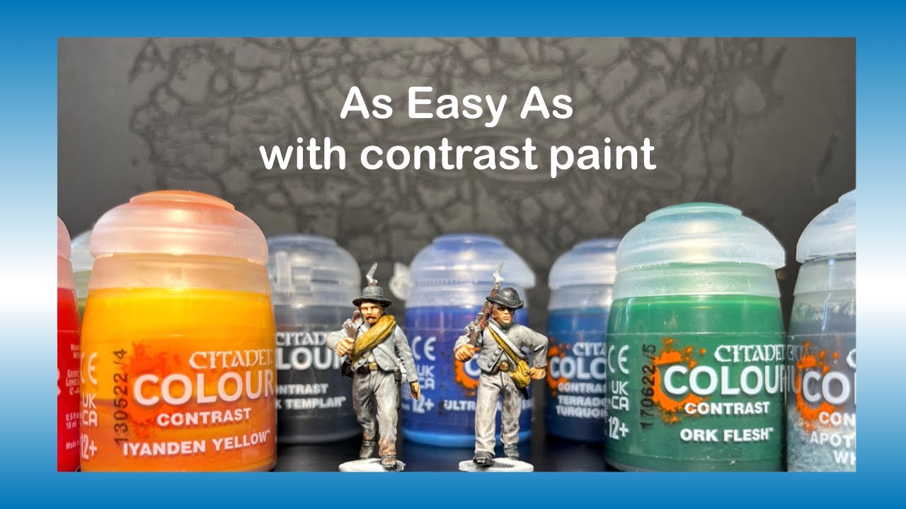 Painting ACW Confederate infatry with Citadel Contrast paints is easy ...