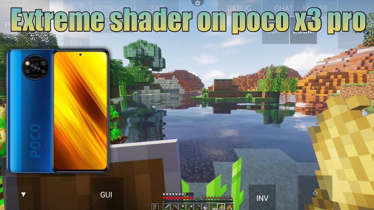 Pojav Launcher Minecraft testing shader on Poco x3 pro(Chocapic13 v7 ...