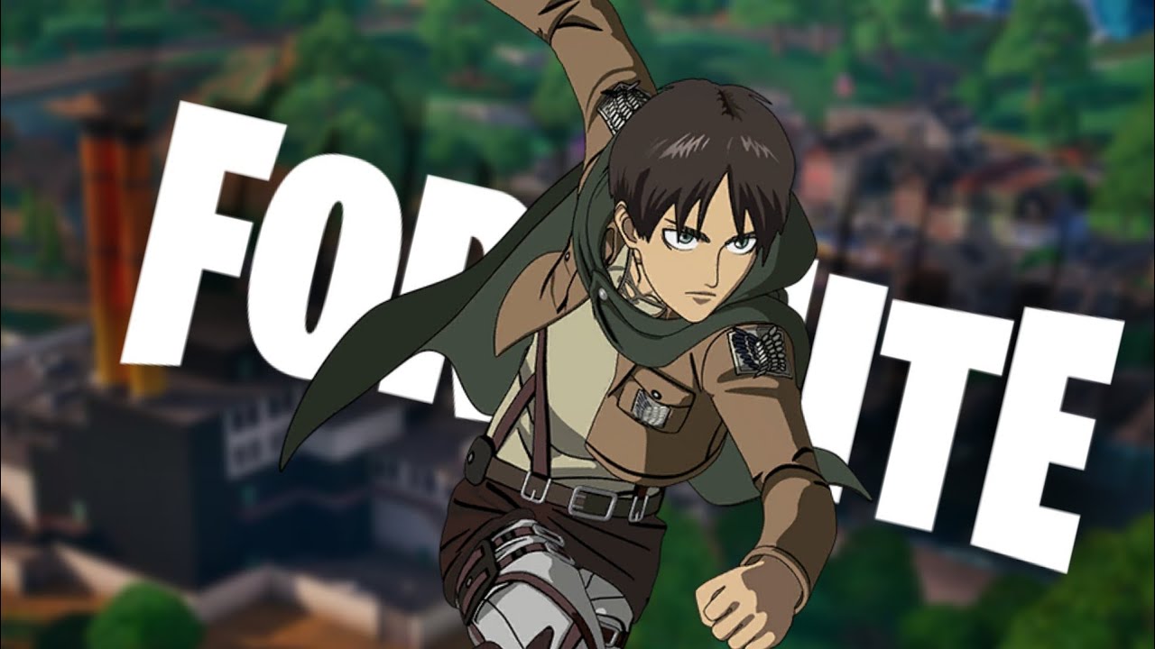 Playing as EREN YEAGER in FORTNITE - YouTube