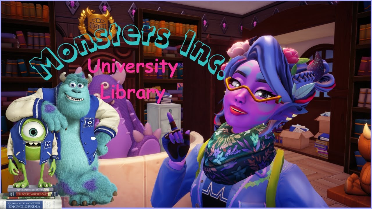 Creating the Monsters University Library| Speed Build Disney Dreamlight ...
