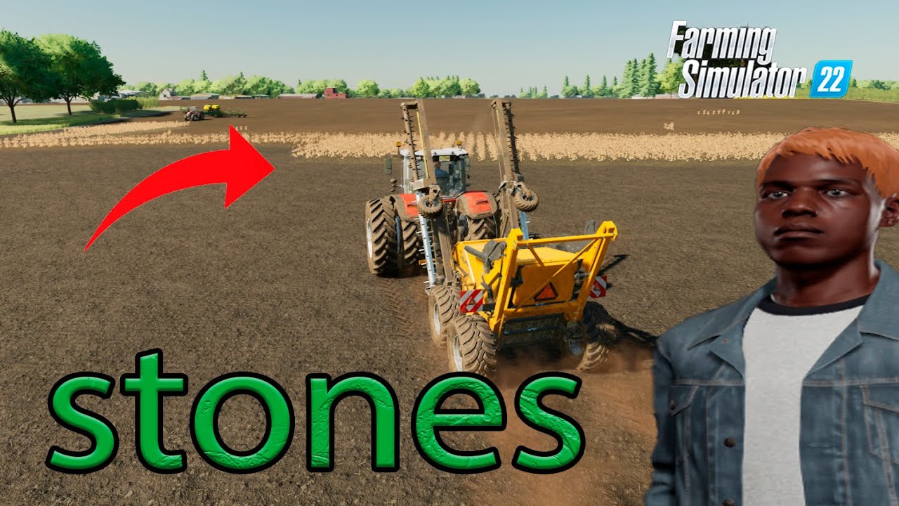 Collecting stones Farming Simulator 22 #45 /1 - YouTube