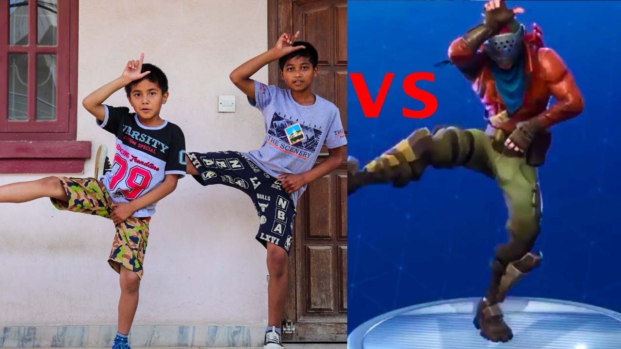 Fortnite Dance Challenge with my Brother! | In Real Life | ASquare Crew ...