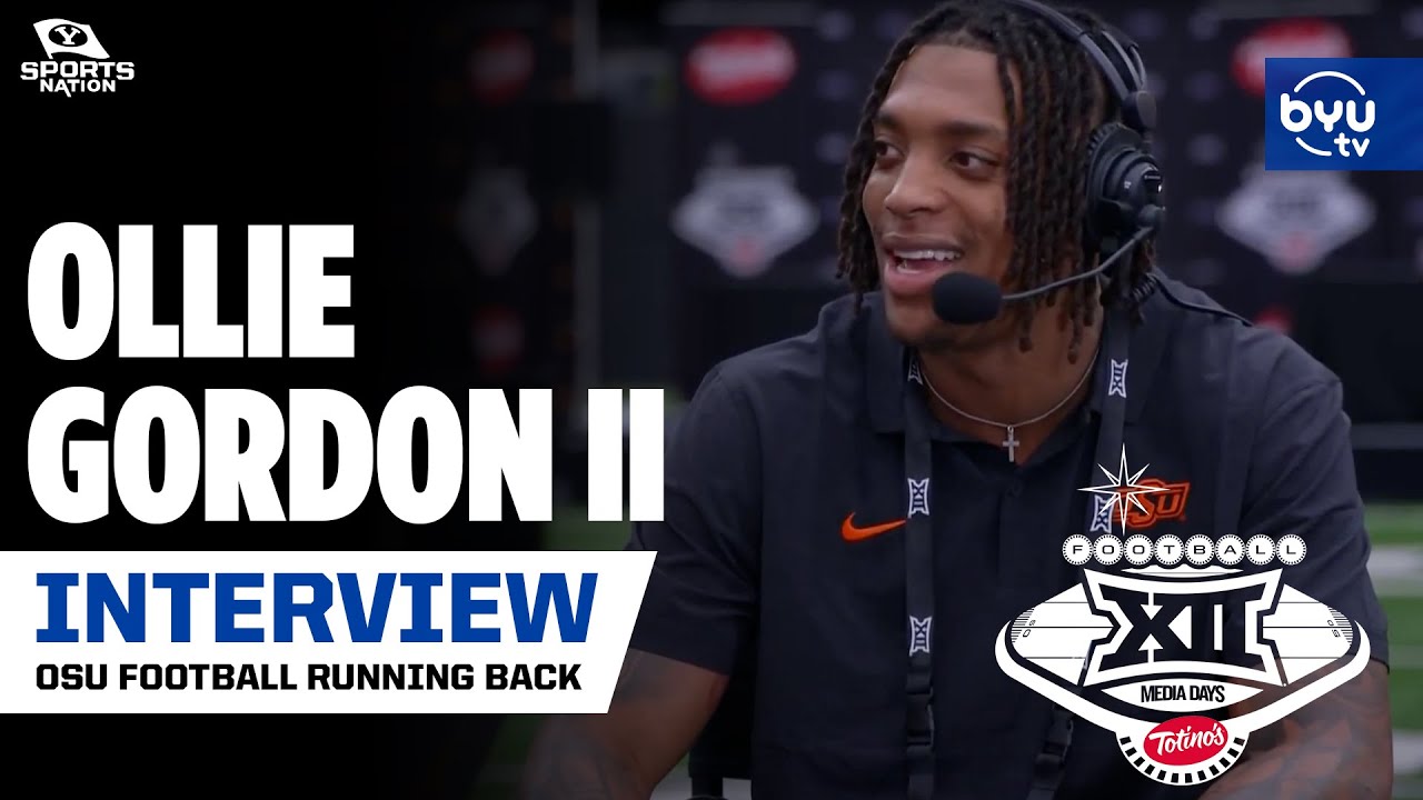 Ollie Gordon II talks expectations for upcoming season at Big 12 Media ...