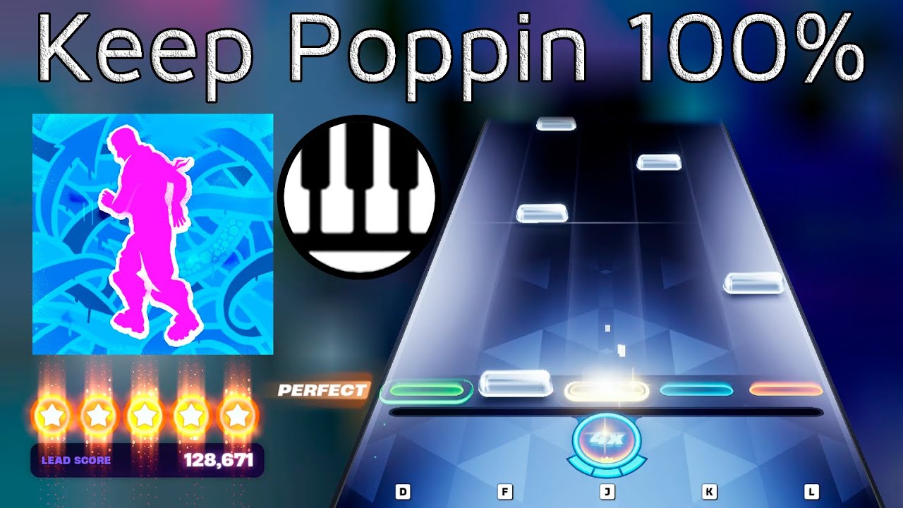 (TOP 2) Fortnite Festival S5 - "Keep Poppin" - Expert Lead 100% FC ...