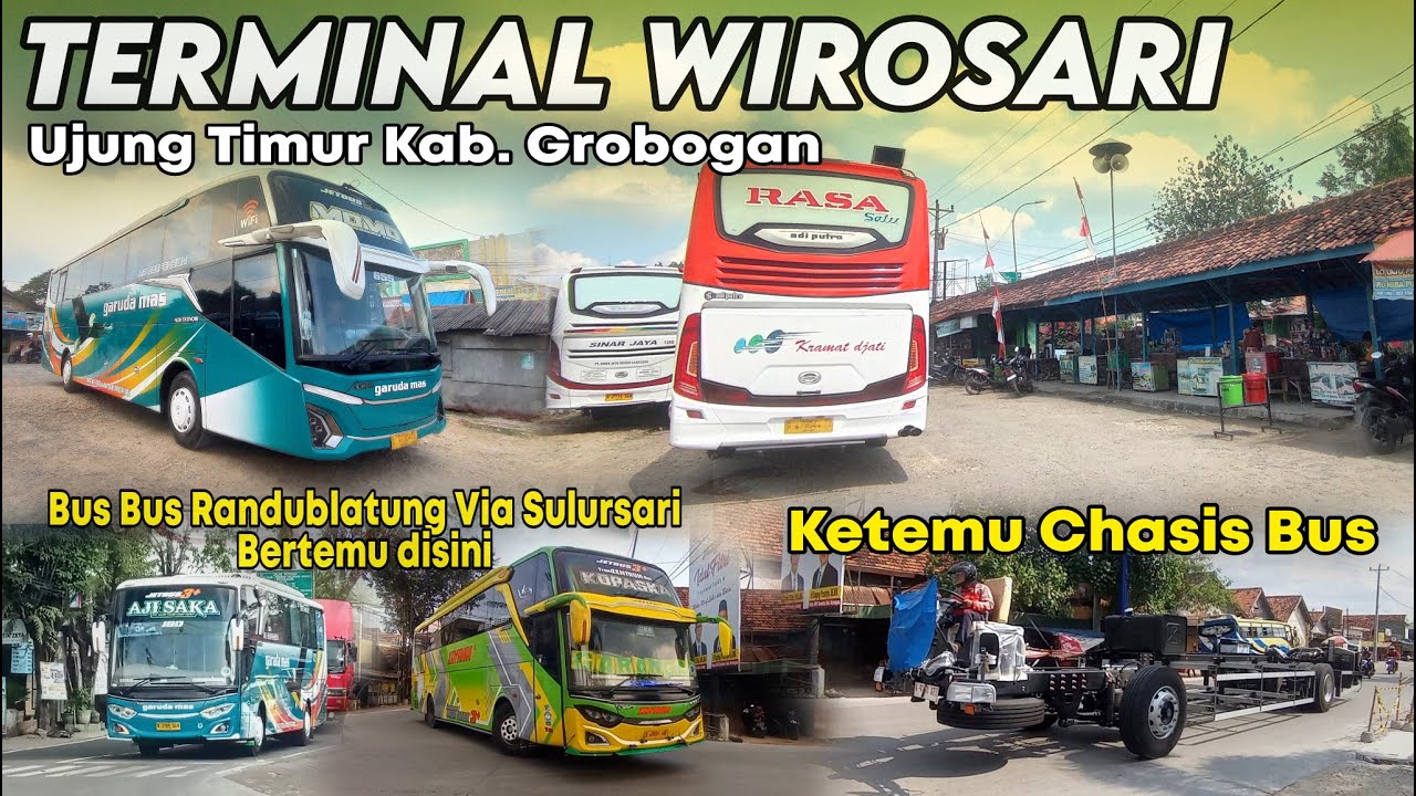 Terminal Wirosari Titik Pertemuan Bus dari Cepu dan Randublatung - YouTube