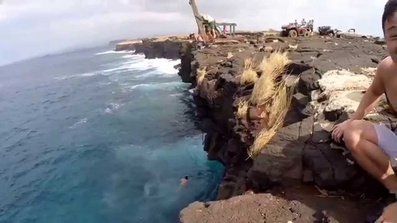 Epic Cliff Jump Fail - South Point Hawaii - YouTube