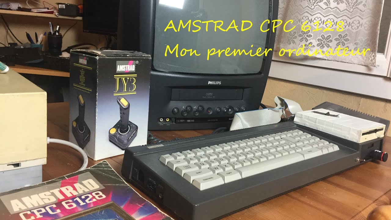 Mon premier ordinateur : l'amstrad CPC 6128 - YouTube