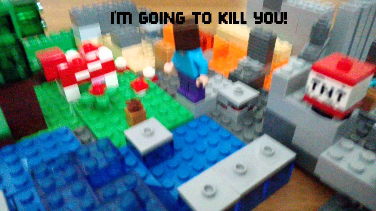 Minecraft: Killing the cow - YouTube