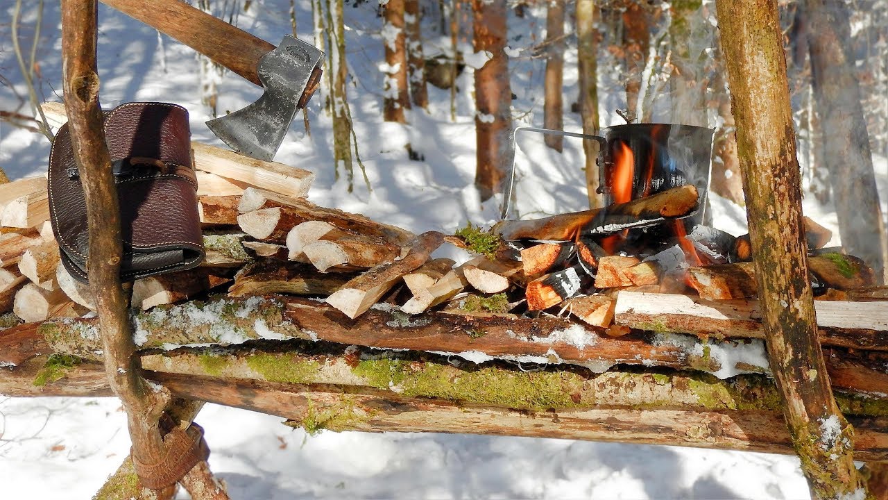 Fire Platform, Rised Bushcraft Kitchen, - YouTube