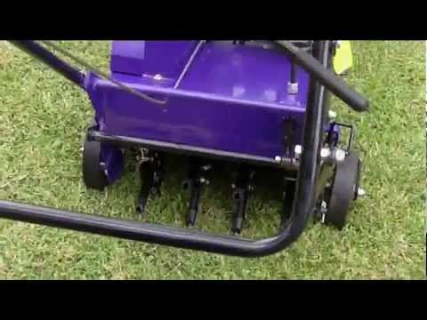 New COMMERCIAL SELF PROPELLED LAWN AERATOR briggs and stratton - YouTube