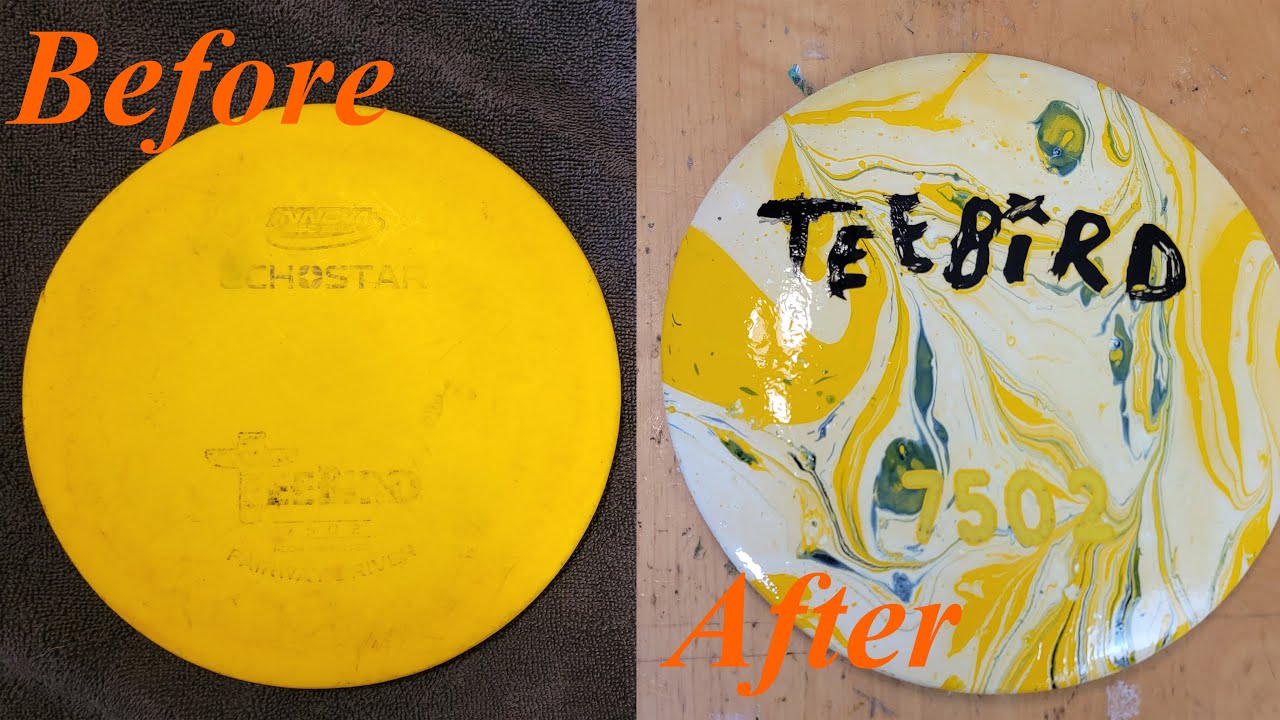 Hydro dipping An Innova Teebird Disc Golf Disc. - YouTube