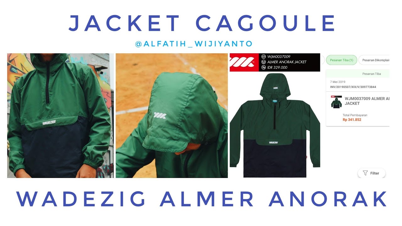 Unboxing Jaket WADEZIG ALMER ANORAK - CAGOULE - YouTube