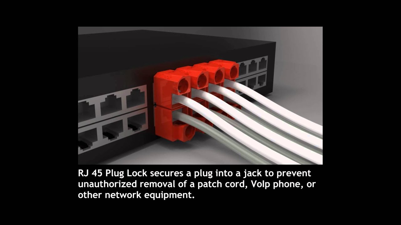 RJ 45 Plug Lock - YouTube