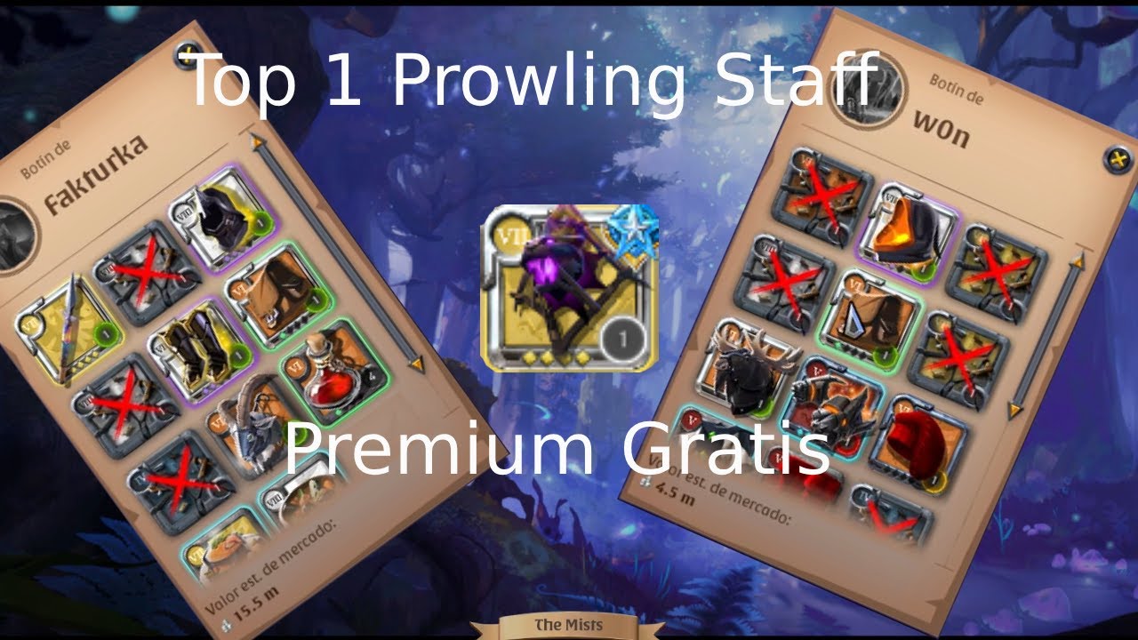 Top 1 de Prowling Staff En The Mists / SOLO PvP Albion / Premium Gratis ...