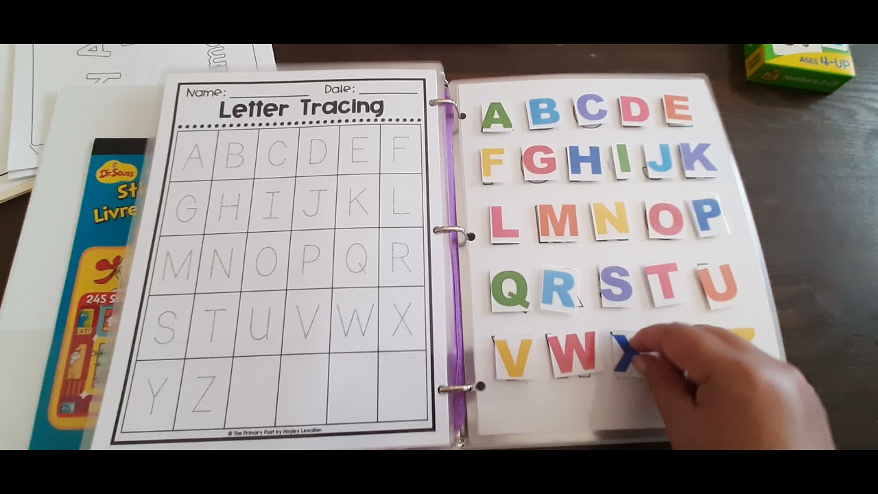 Children's Activity Binder/ Kindergarten Prep - YouTube