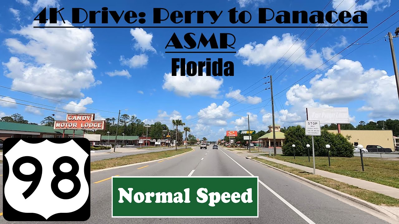 4K Drive: Perry to Panacea ASMR. Florida. US 98 - YouTube
