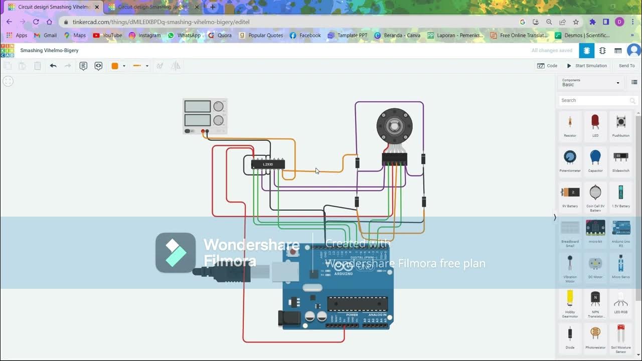 MUDAH !! SIMULASI KONTROL PADA MOTOR DC MENGGUNAKAN PID II TINKERCAD ...