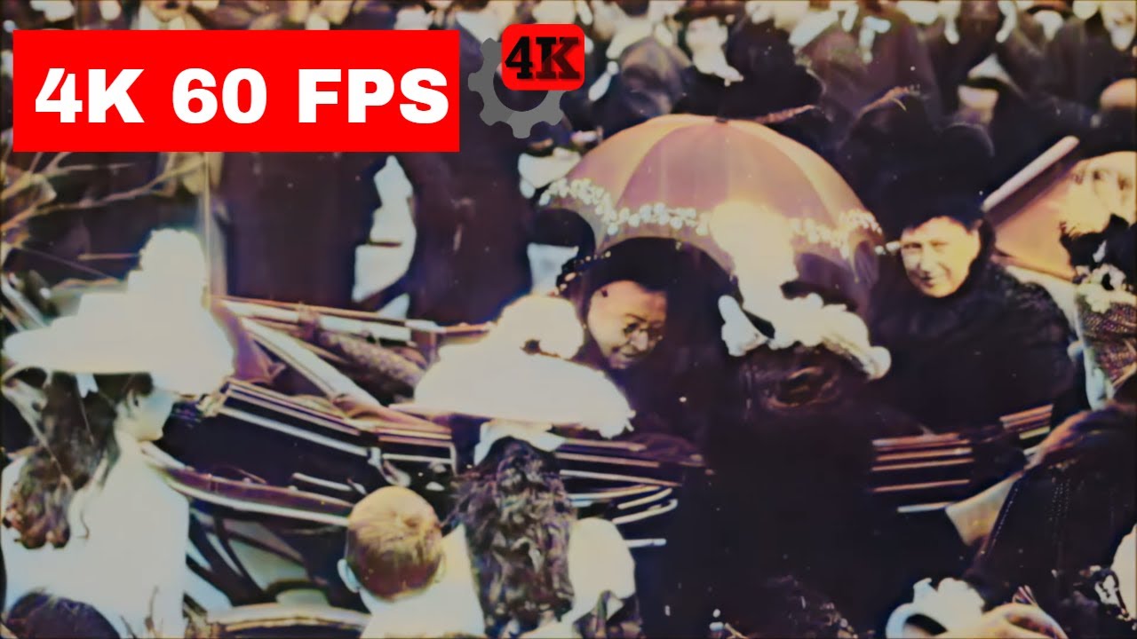 [4K, Colorized] Queen Victoria Visiting Ireland, 1900. - YouTube