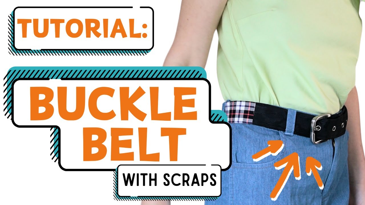 Tutorial: How to Make a Fabric Buckle Belt with Scraps - YouTube