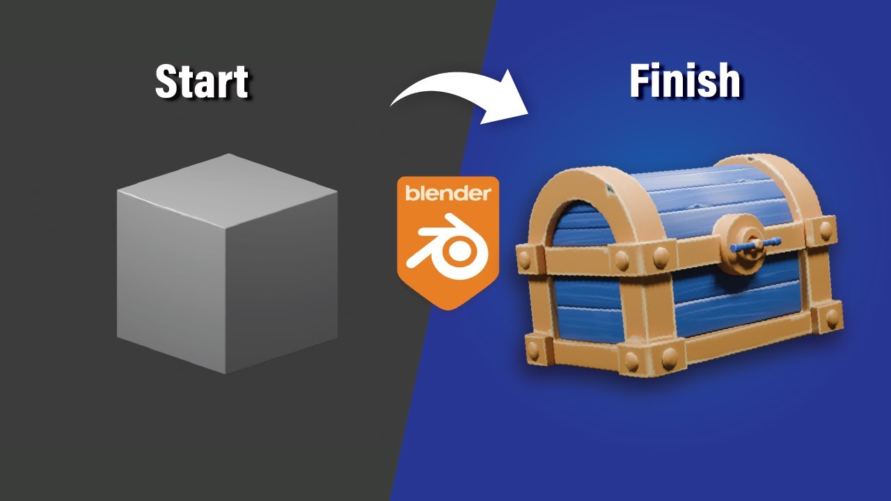 How I made Treasure Chest in Blender 4.1 [ Tutorial ] Part 1 | BEY 3D ...
