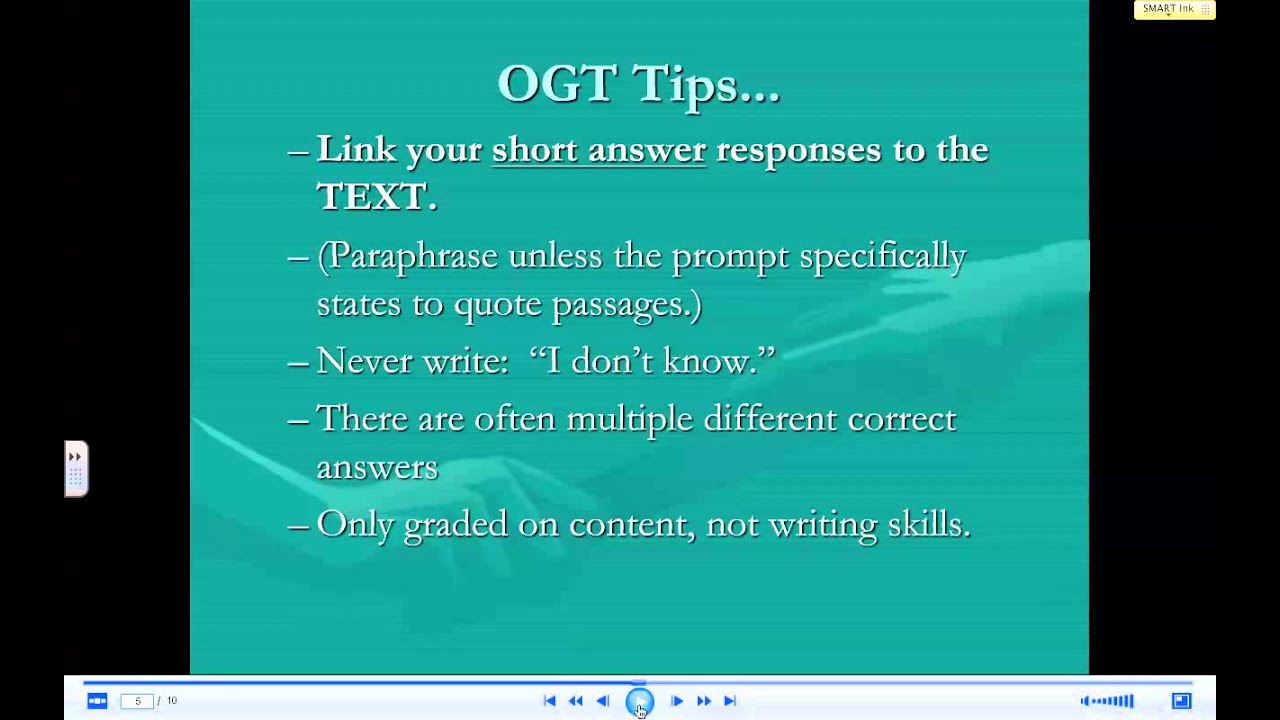 OGT Reading Test - YouTube