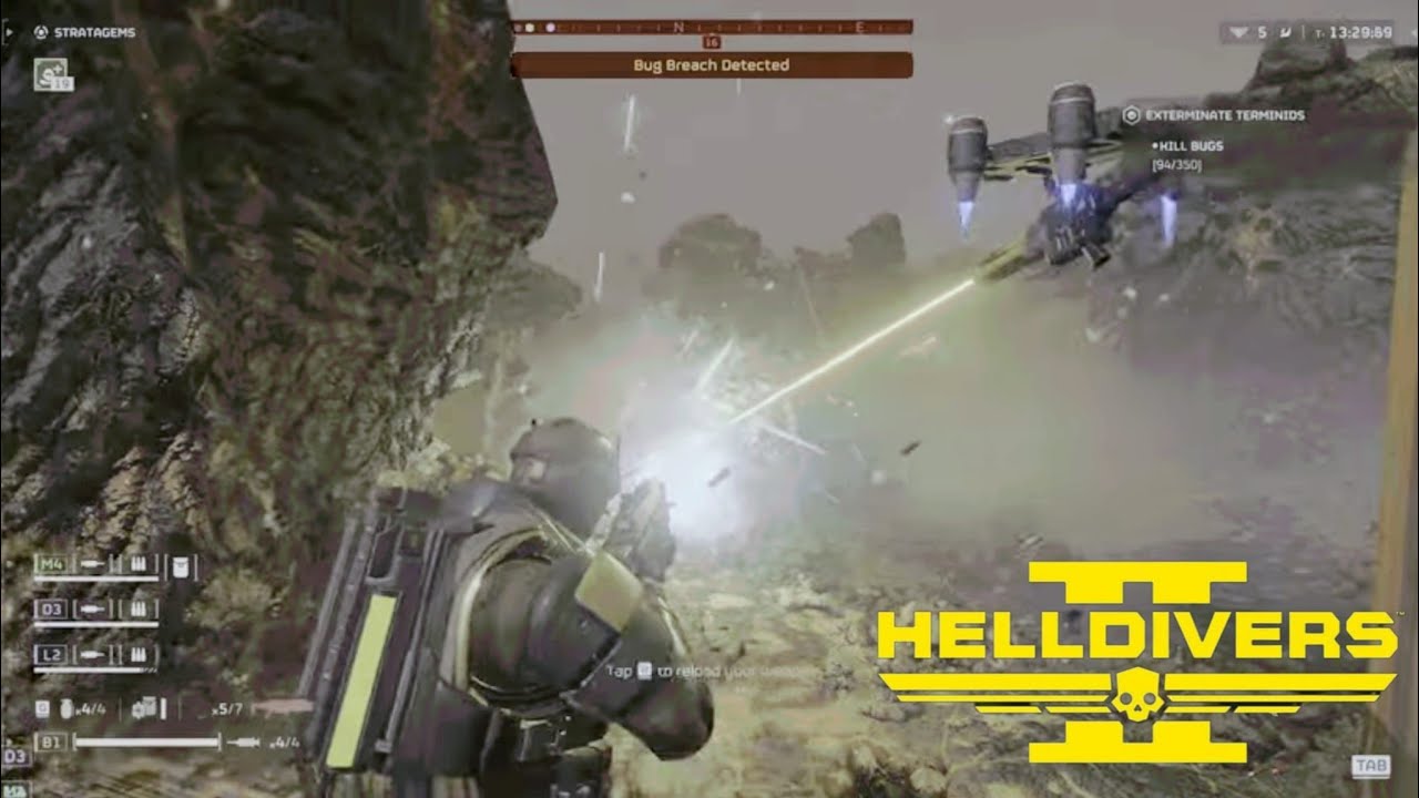 Helldivers 2, MOORRREEEE Bugs and a rover drone. - YouTube