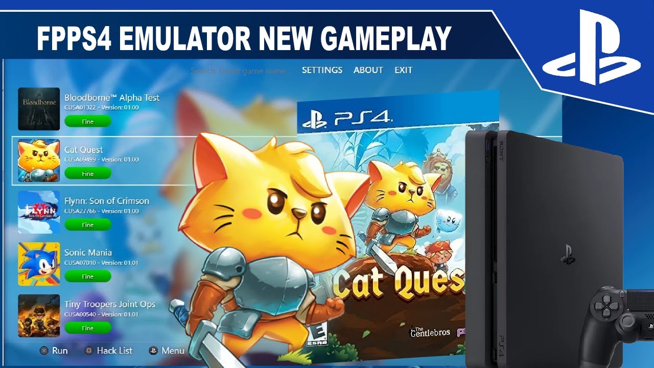 New FpPS4 Emulator Gameplay | Cat Quest - YouTube