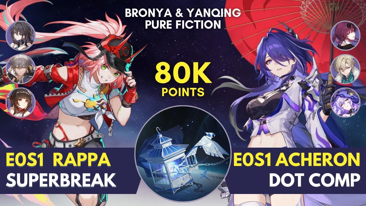 Honkai Star Rail | 2.6 Pure Fiction | E0S1 Rappa & E0S1 Acheron - YouTube