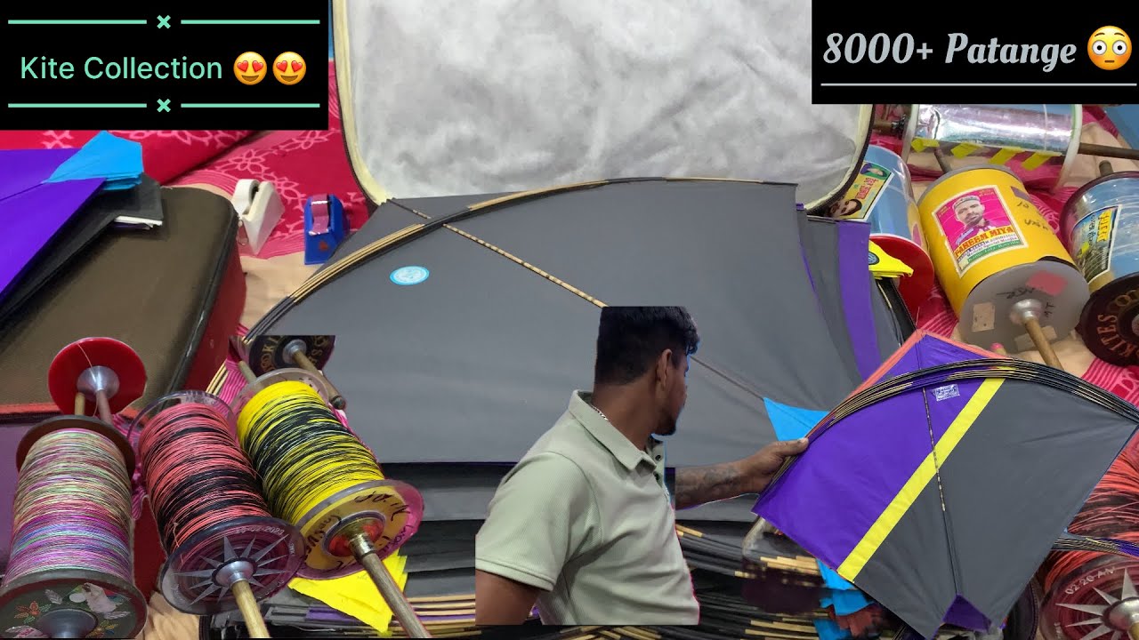 8000+ Patange 😳😳 || Kite Collection Part 1 || Mohit Bhai Huge Kite ...