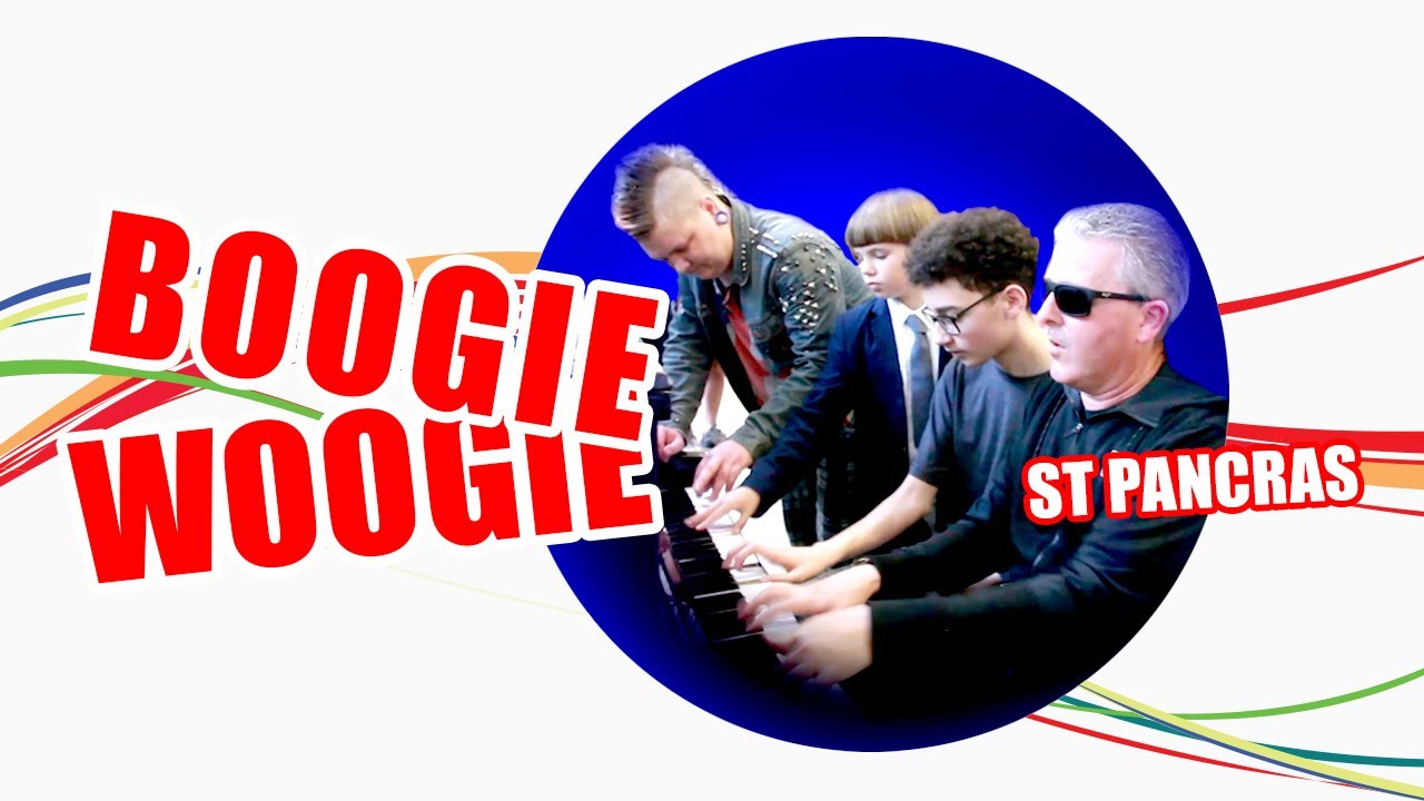 This is great!!! Boogie Woogie 4 passangers. Public piano, St. Pancras ...