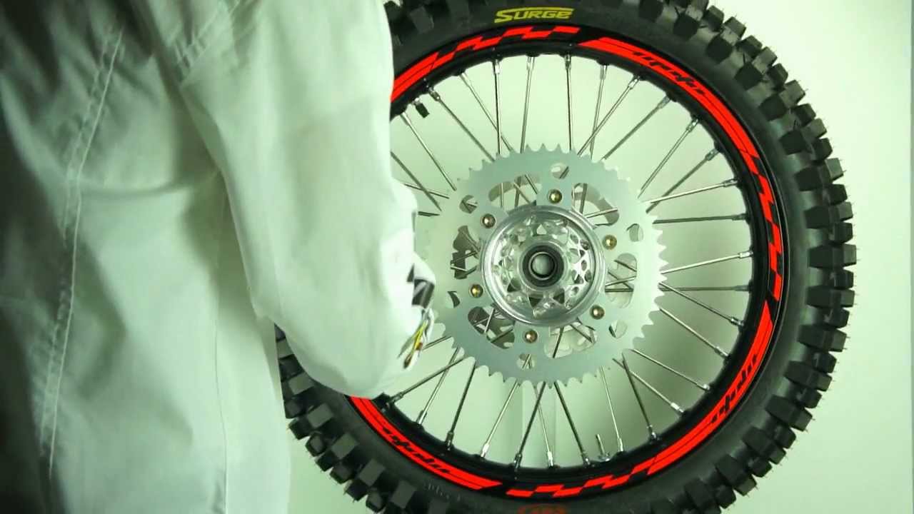 MOTOINKZ fluorescent red mx wheel graphics - YouTube