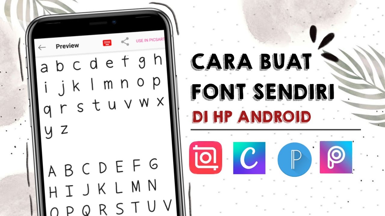 cara buat font aesthetic dari tulisan sendiri | cara bikin font sendiri ...