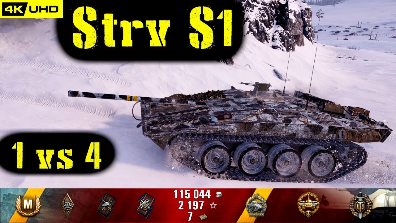 World of Tanks Strv S1 Replay - 8 Kills 4.5K DMG(Patch 1.6.1) - YouTube