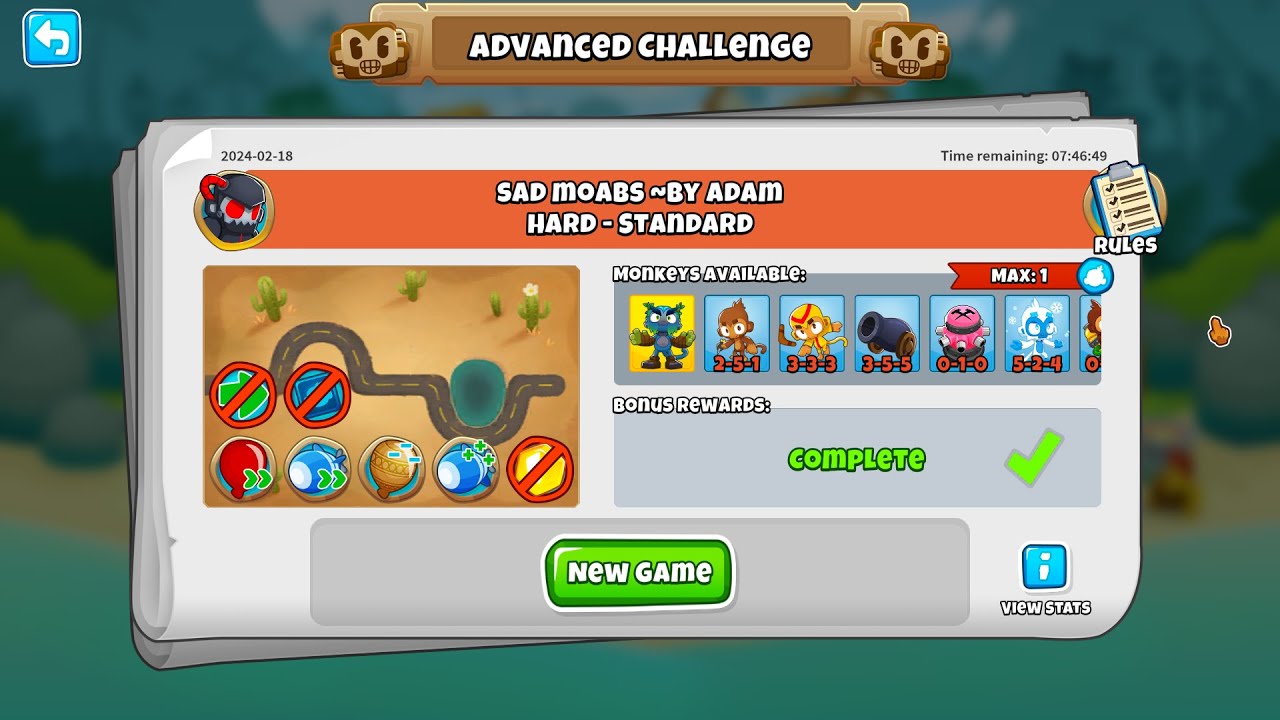 BloonsTD6 Advanced Challenge: Sad Moab by Adam - YouTube