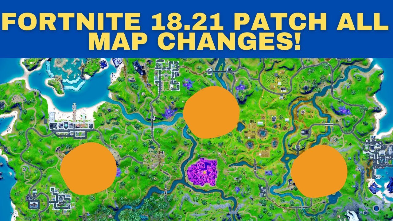 Fortnite Season 8 V18.21 Patch *NEW LEAKED* Map Changes! - YouTube