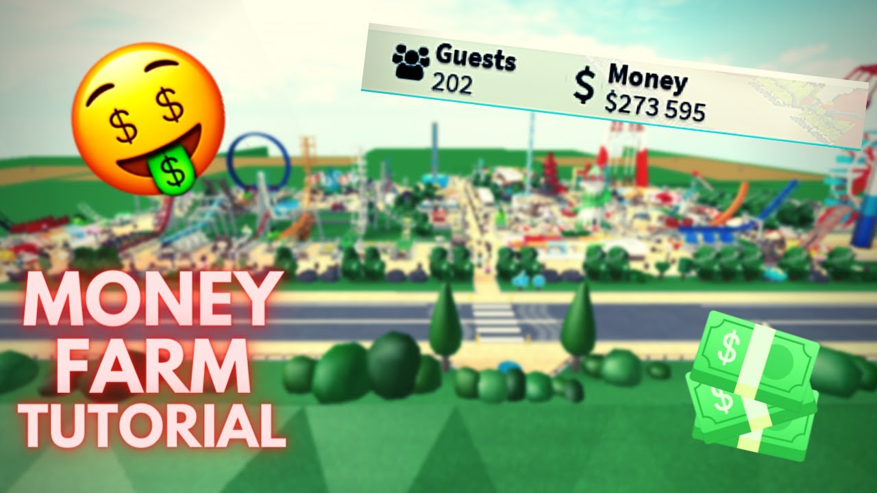 How To Make a Good Money Farm in Theme Park Tycoon 2 - YouTube