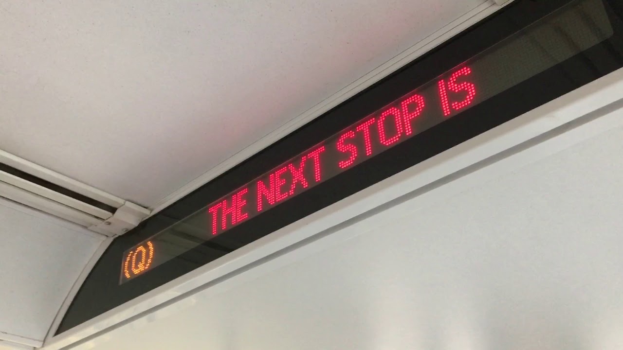 [MTA]: Electronic Strip Map Announcement Glitch on R160 [#8971] - YouTube