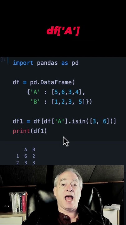 Use LIST of values to select Pandas DataFrame rows 🐼 #shorts - YouTube