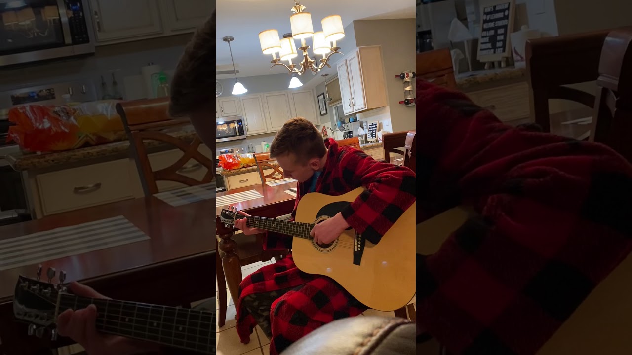 Drew plays the guitar - YouTube