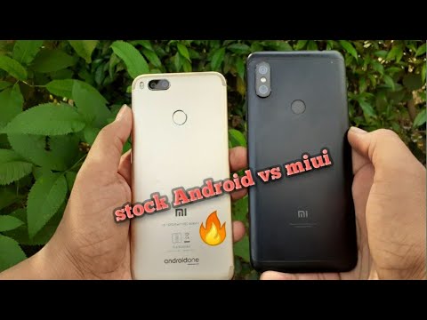 Stock Android vs miui mia1 vs note6 pro - YouTube